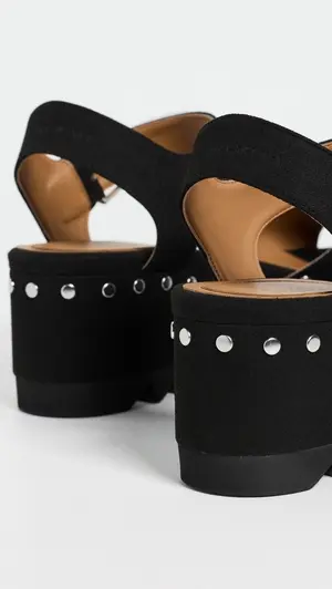 Stella McCartney Elyse Alter Suede Sandals With Studs