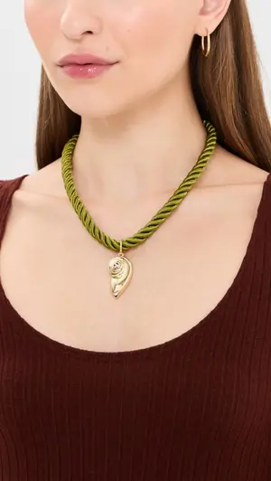 LUV AJ The Palma Shell Cord Necklace