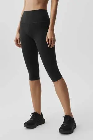 Alo Yoga 16" High-waist Airbrush Capri Pants Black