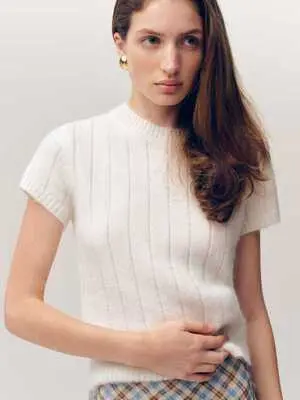 REFORMATION Darcy Cashmere T-shirt