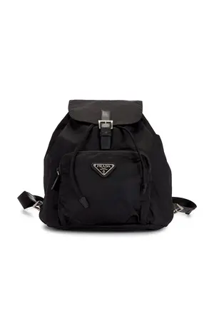 Prada Tessuto Mini Backpack - Black