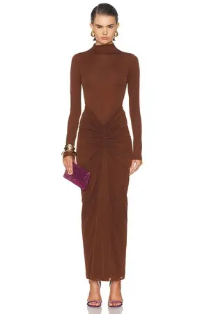 Ronny Kobo Scorpio Dress - Brown