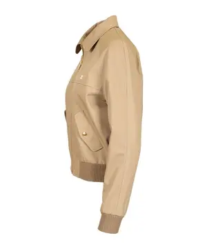 Celine Triomphe Blouson Jacket In Cotton Gabardine