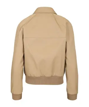 Celine Triomphe Blouson Jacket In Cotton Gabardine