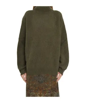 UMA WANG Turtleneck Sweater With Ribbed Details