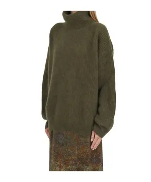 UMA WANG Turtleneck Sweater With Ribbed Details