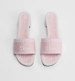 Dior Dioramour Dentelle Heeled Slide