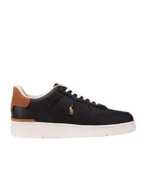 Polo Ralph Lauren Round-toe Lace-up Sneakers - Navy/tan