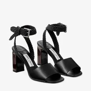 JIMMY CHOO Woven High-heeled Sandals