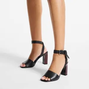 JIMMY CHOO Woven High-heeled Sandals