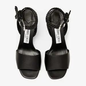 JIMMY CHOO Woven High-heeled Sandals