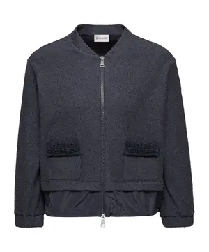 Moncler Zippered Cardigan - Black