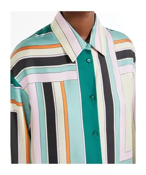 Max Mara Graphic Printed Button-up Shirt