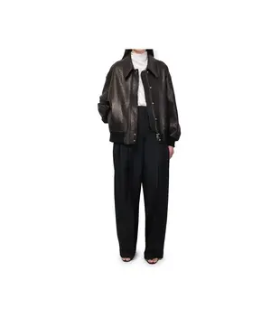 Khaite Shelman Leather Jacket