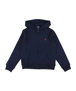 Polo Ralph Lauren Embroidered Logo Zip-up Hoodie - Black