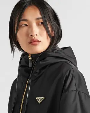 Prada Re-nylon Belted Hooded Jacket