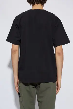 Stone Island Logo Printed Crewneck T-shirt