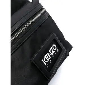Kenzo Logo Patch Zipped Backpack