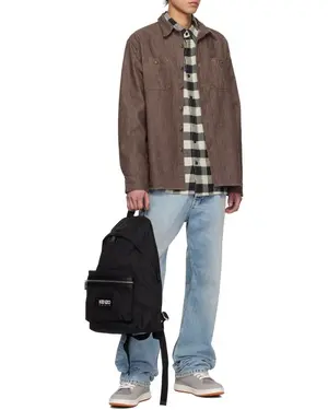 Kenzo Logo Patch Zipped Backpack