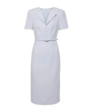 Roland Mouret Wool And Silk Midi Dress - Blue