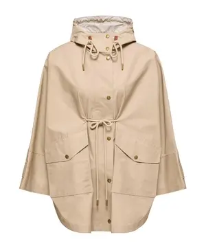 Moncler Brunnera Long Parka - Nude