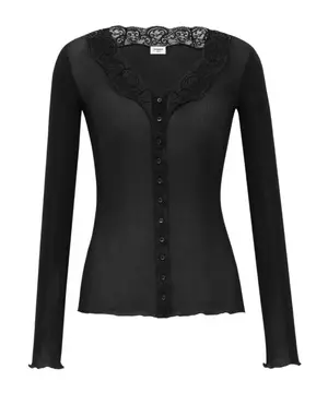 Saint Laurent Laced Button-up Cardigan