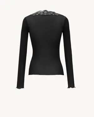 Saint Laurent Laced Button-up Cardigan