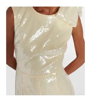 Roland Mouret Sequined Flared Midi Dress