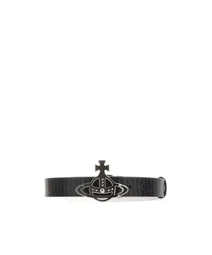VIVIENNE WESTWOOD Orb Plaque Buckle Belt