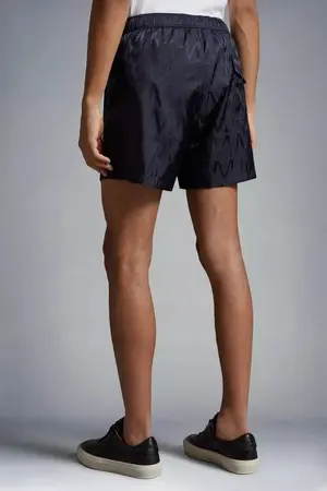 Moncler Monogram Jacquard Swim Shorts