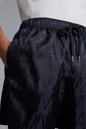 Moncler Monogram Jacquard Swim Shorts