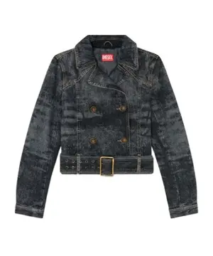 DIESEL® De-legend-s Belted Denim Jacket - Black