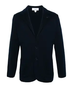 LARDINI Single-breasted Tailored Blazer - Black