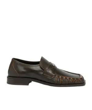 DIESEL® D-amber Leather Loafers - Brown