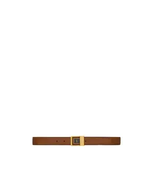 Saint Laurent La 66 Buckle Belt - Brown