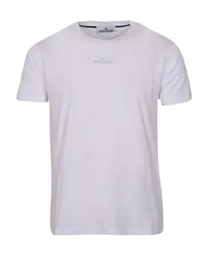 Stone Island Logo-print Short-sleeve T-shirt - White