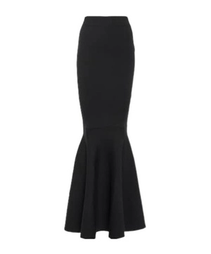 Nina Ricci High-rise Wool-blend Maxi Skirt - Black