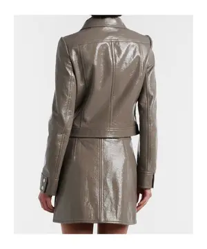 COURREGES Logo Cropped Jacket