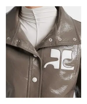 COURREGES Logo Cropped Jacket