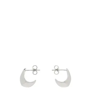 LEMAIRE Polishing Effect Pendant Earrings - White