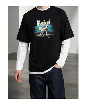 Moschino Double Layer 'rebel' T-shirt