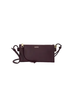 Loewe Joya Pouch In Nappa Calfskin - Black
