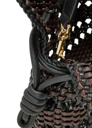 Loewe Medium Flamenco Woven Nappa Leather Clutch
