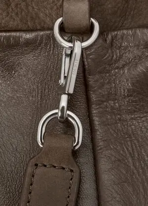 Loewe Medium Flamenco Clutch In Grained Nubuck