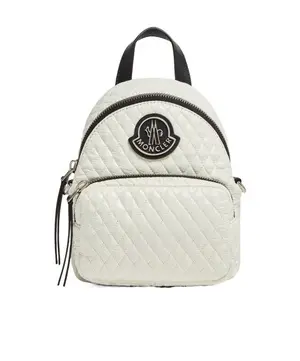 Moncler Quilted Cross Body Bag - White