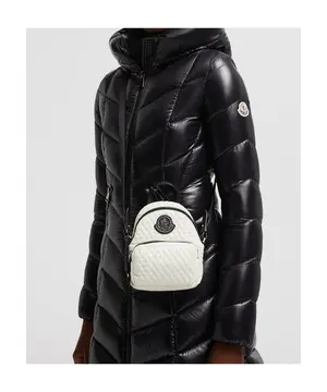 Moncler Quilted Cross Body Bag - White