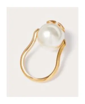Valentino Garavani Vlogo Signature Faux-pearl Ring