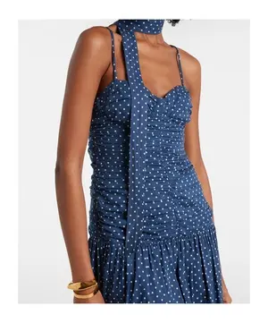 Posse Edie Polka-dot Maxi Dress