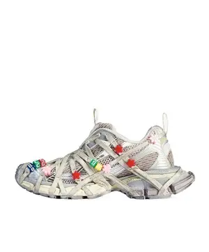 Balenciaga 3xl Extreme Lace Sneaker In Eggshell/multicolor