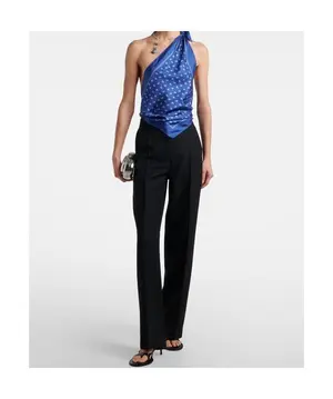 Christopher Esber Asymmetrical Print Top